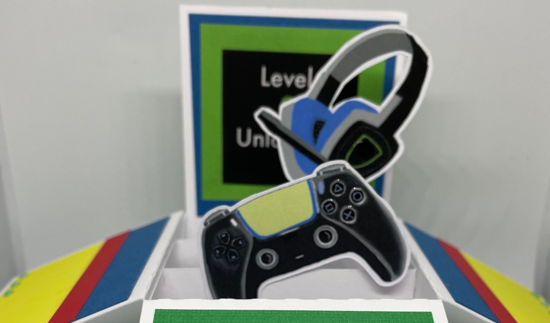 Personalised Hand Drawn Pop up 3d Box Gamer Gaming Birthday - Etsy UK