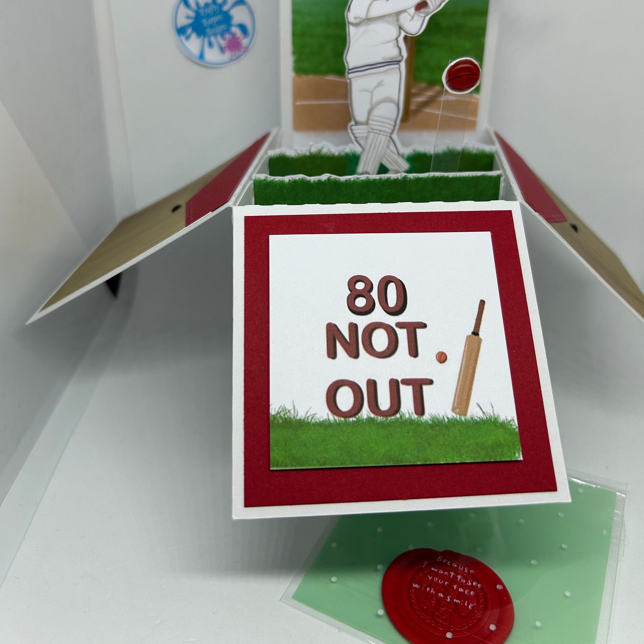 Personalized Cricket Pop up Box Card, Handmade 3D Birthday Card - Etsy UK