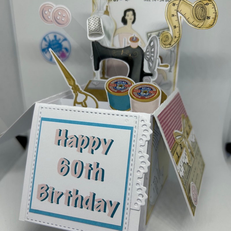 Sewing Birthday Card - Etsy