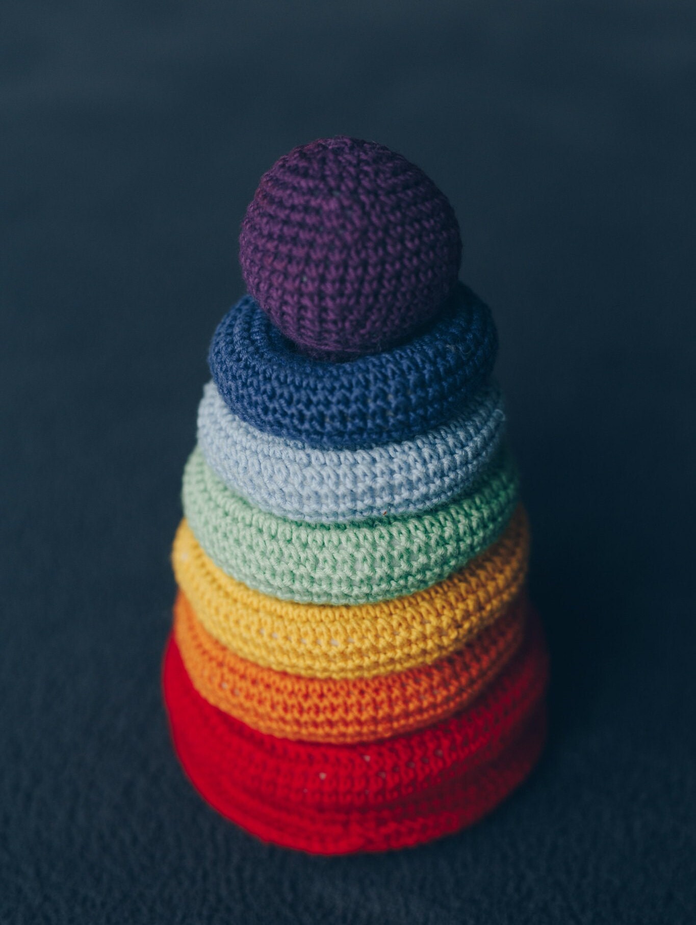 Montessori Color Sorting Pyramid/ Montessori Rainbow Stacking - Etsy