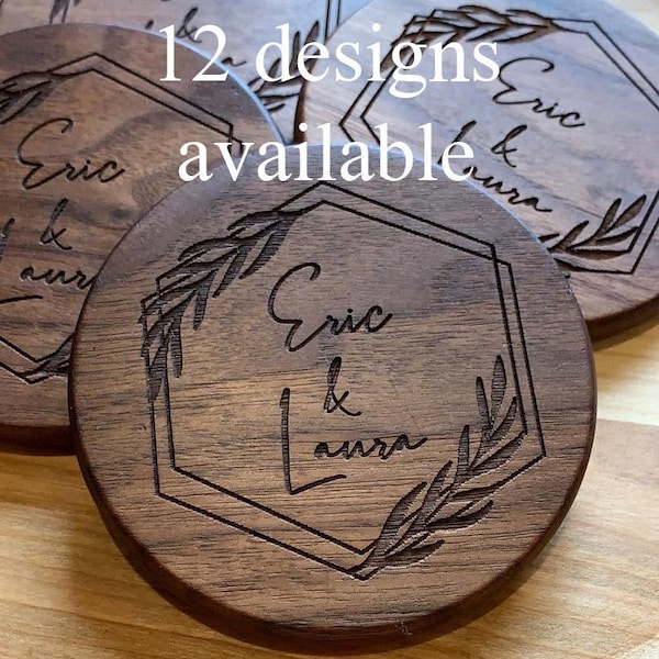 Laser Engraved Coasters - Etsy