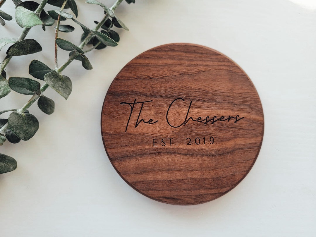 Personalized Wood Coasters / Engraved Coasters/ Custom Wood Coasters ...