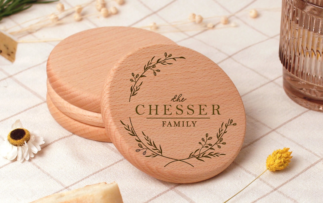 Personalized Wood Coasters / Engraved Coasters/ Custom Wood Coasters ...