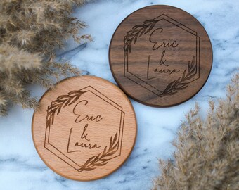 Personalized Wood Coasters / Engraved Coasters/ Custom Wood | Etsy