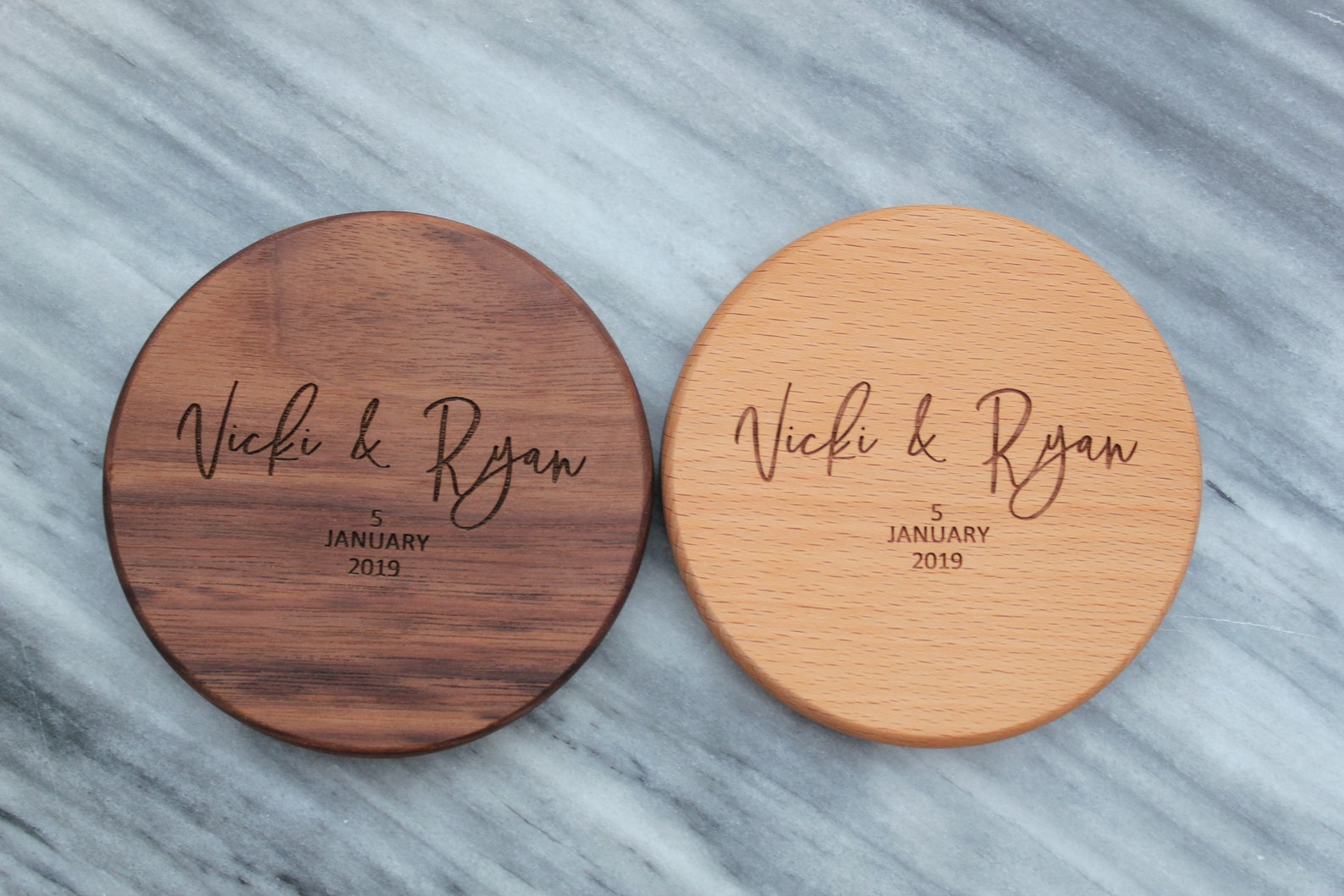 Personalized Wood Coasters / Engraved Coasters/ Custom Wood - Etsy