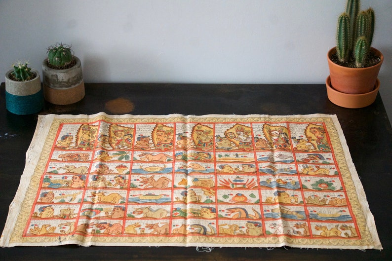 Antique Sanskrit Javanese Calendar - Etsy