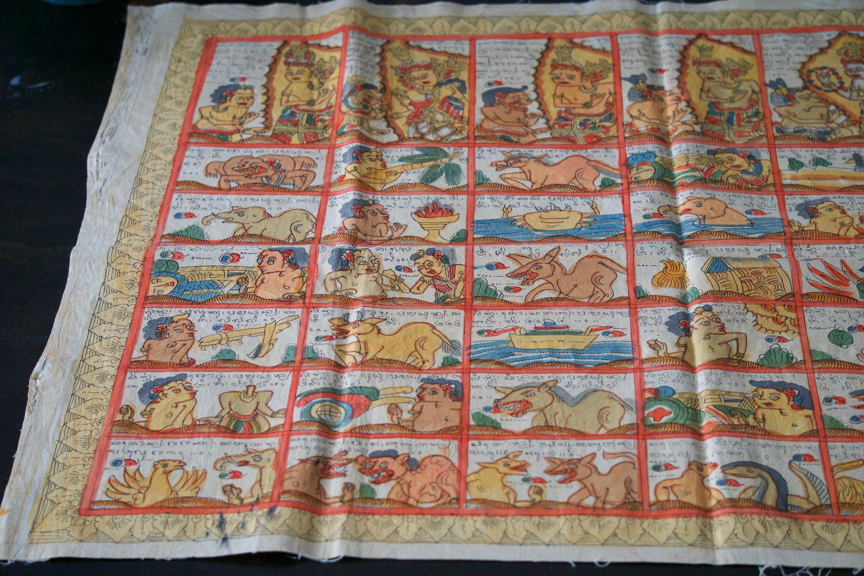Antique Sanskrit Javanese Calendar - Etsy