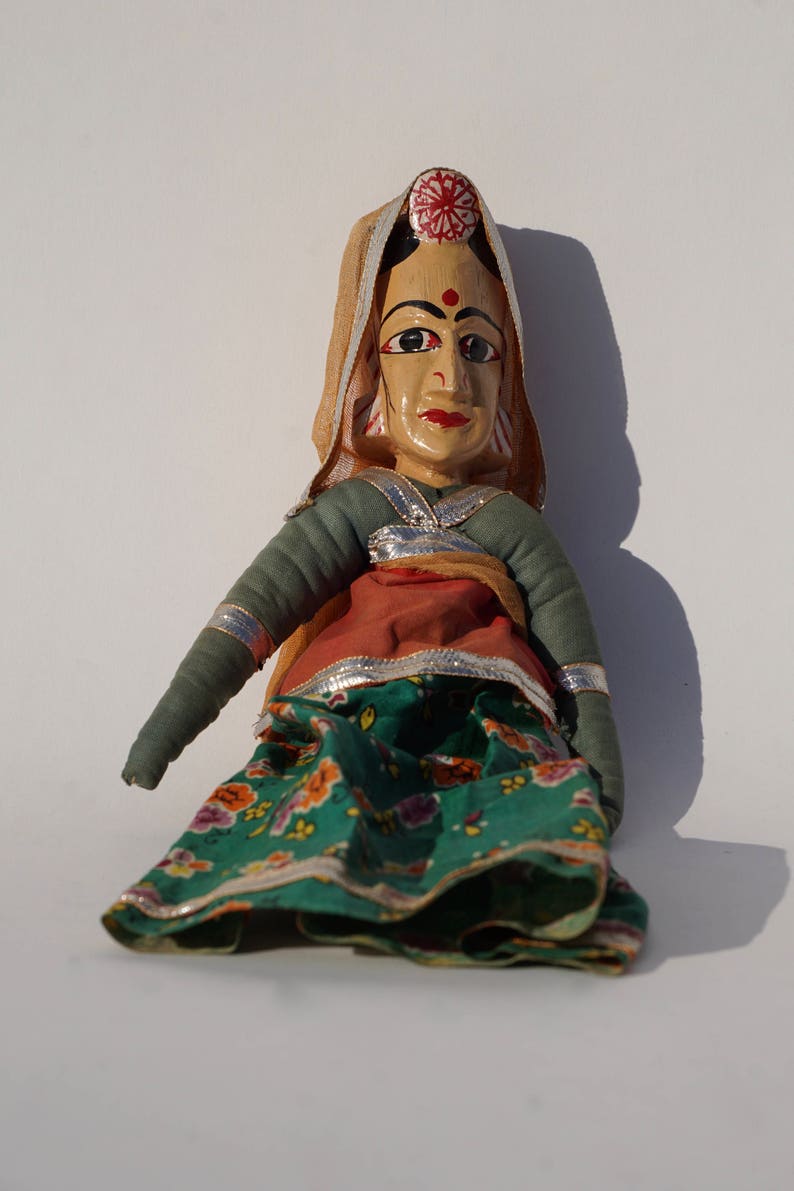 Vintage Indian Decorative Female Puppet/doll - Etsy
