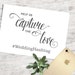 Printable Capture the Love Signage Wedding Hashtag Sign - Etsy