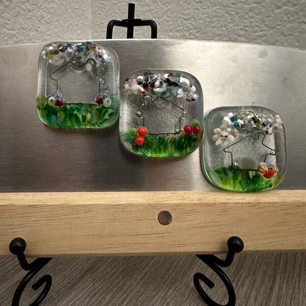 Fused Glass Magnets - Etsy