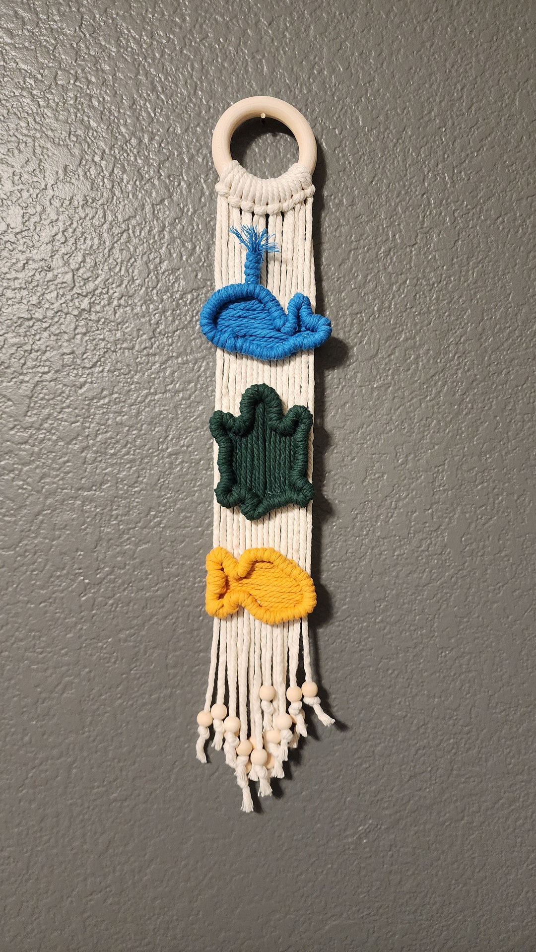 Narrow Macrame Sea Animals Wall Art - Etsy Canada