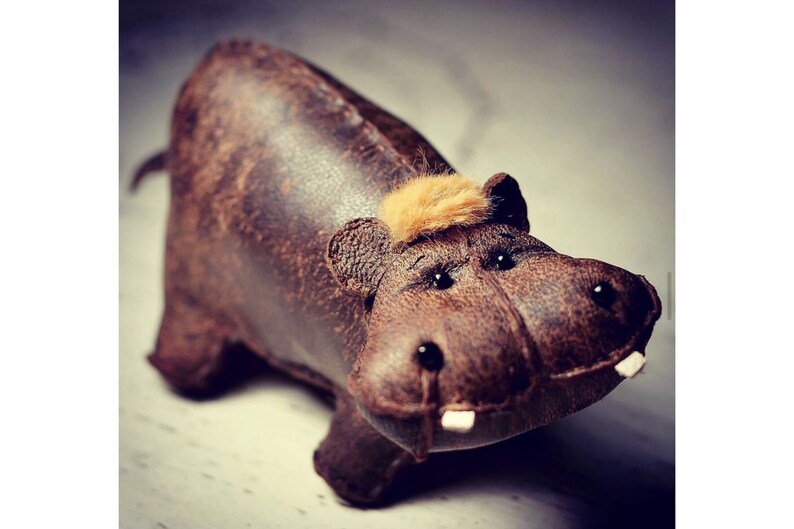 Leather Hippopotamus. A Friend for a Bag, Pocket or Desktop. Author's ...