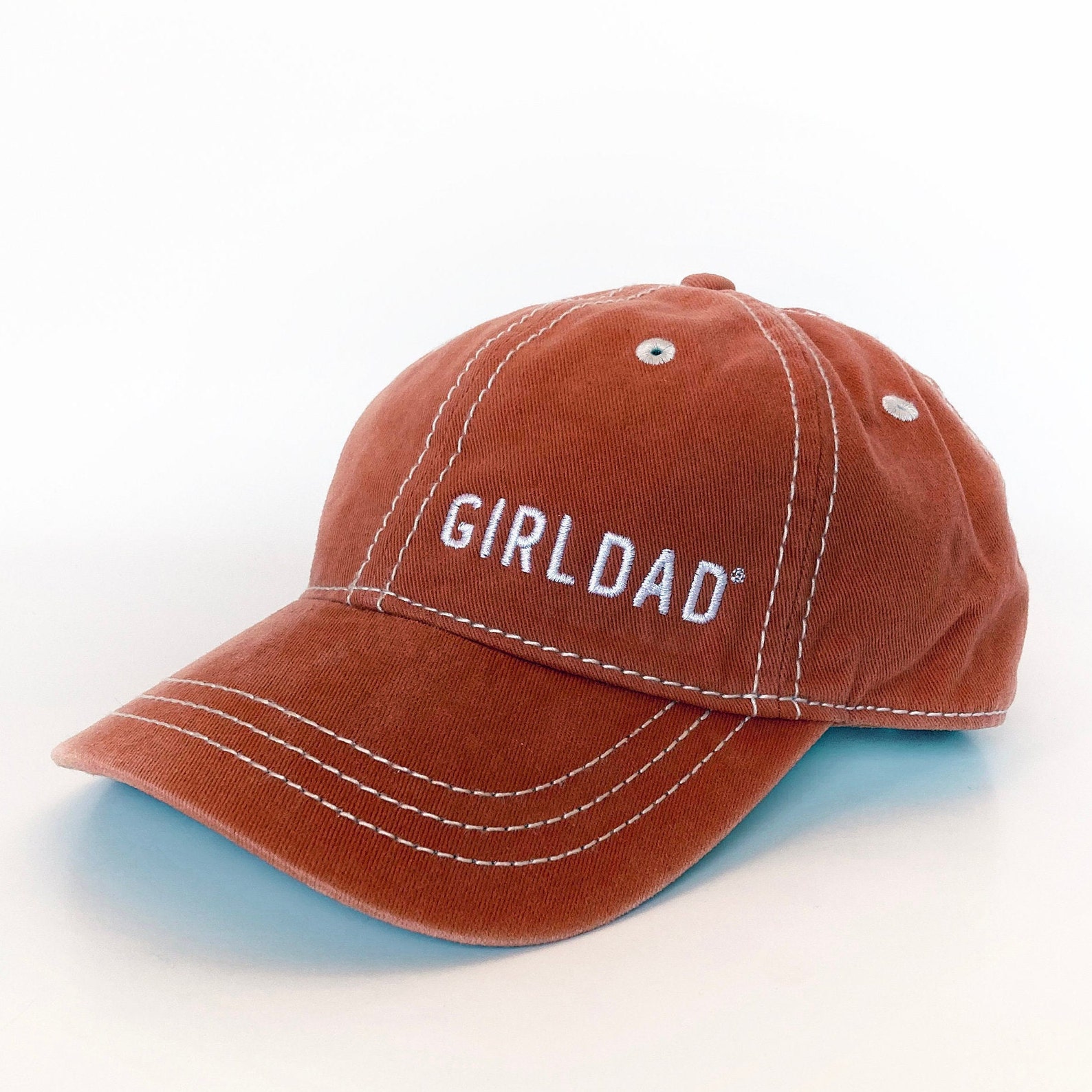 Girldad® Embroidered Burnt Orange Unstructured Dad Hat Cap - Etsy