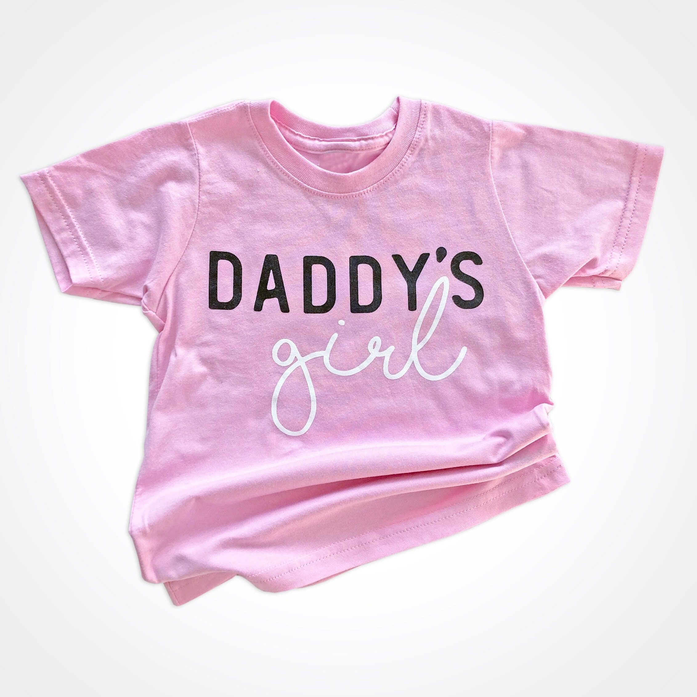 Daddys Girl 2t 5 6t Pink Shirt Matching Daddys Girl Etsy