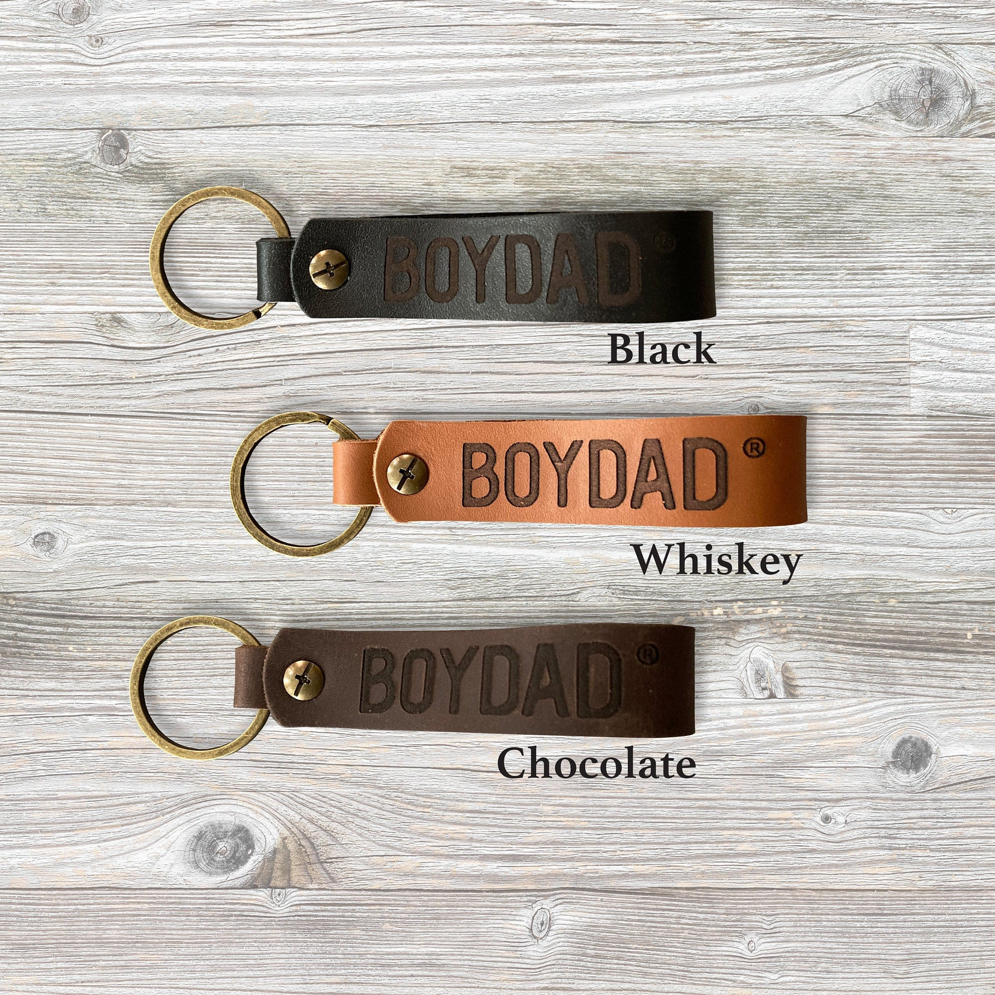 Boydad® Leather Keychain, Leather Keychain, Key Holder, Keychain for ...