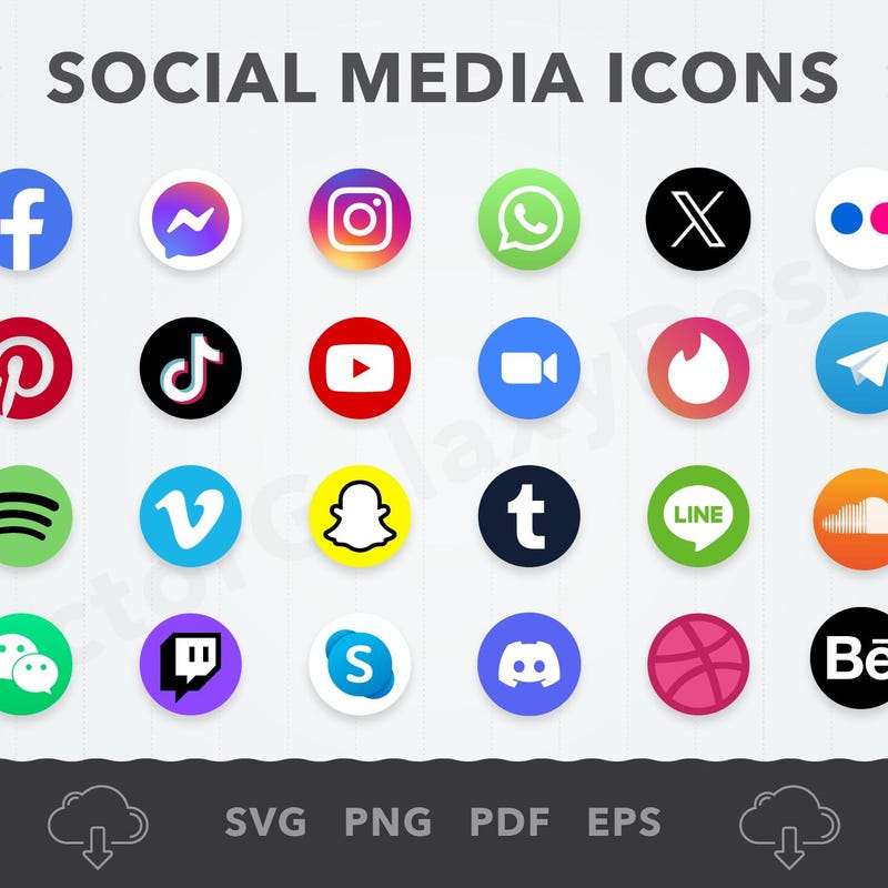 Social Media Icons - Etsy