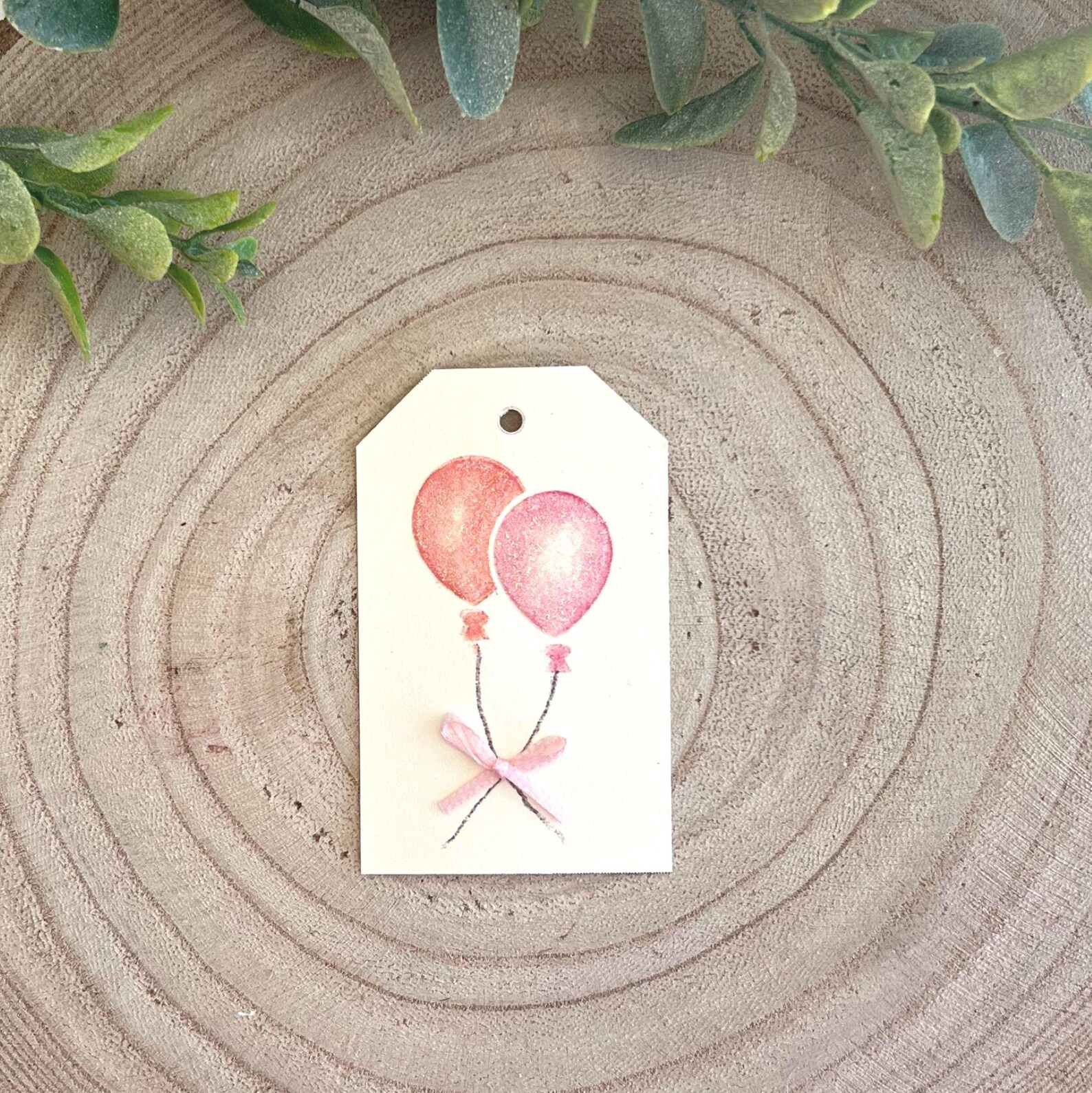 Birthday Gift Tag for Little Girl Present Tag With Simple Design in ...