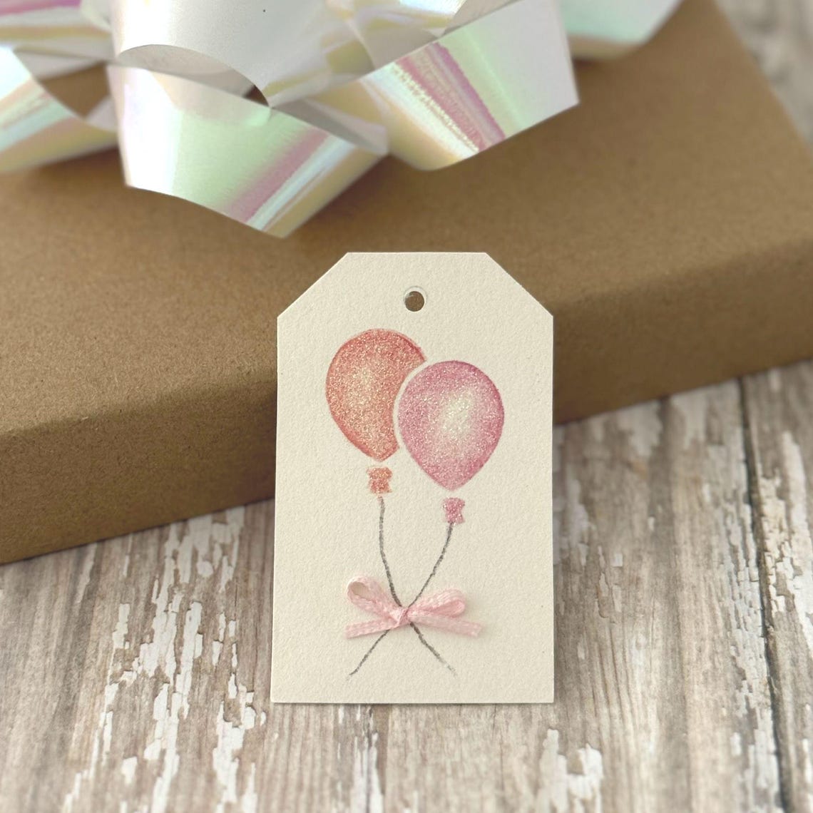 Birthday Gift Tag for Little Girl Present Tag With Simple Design in ...