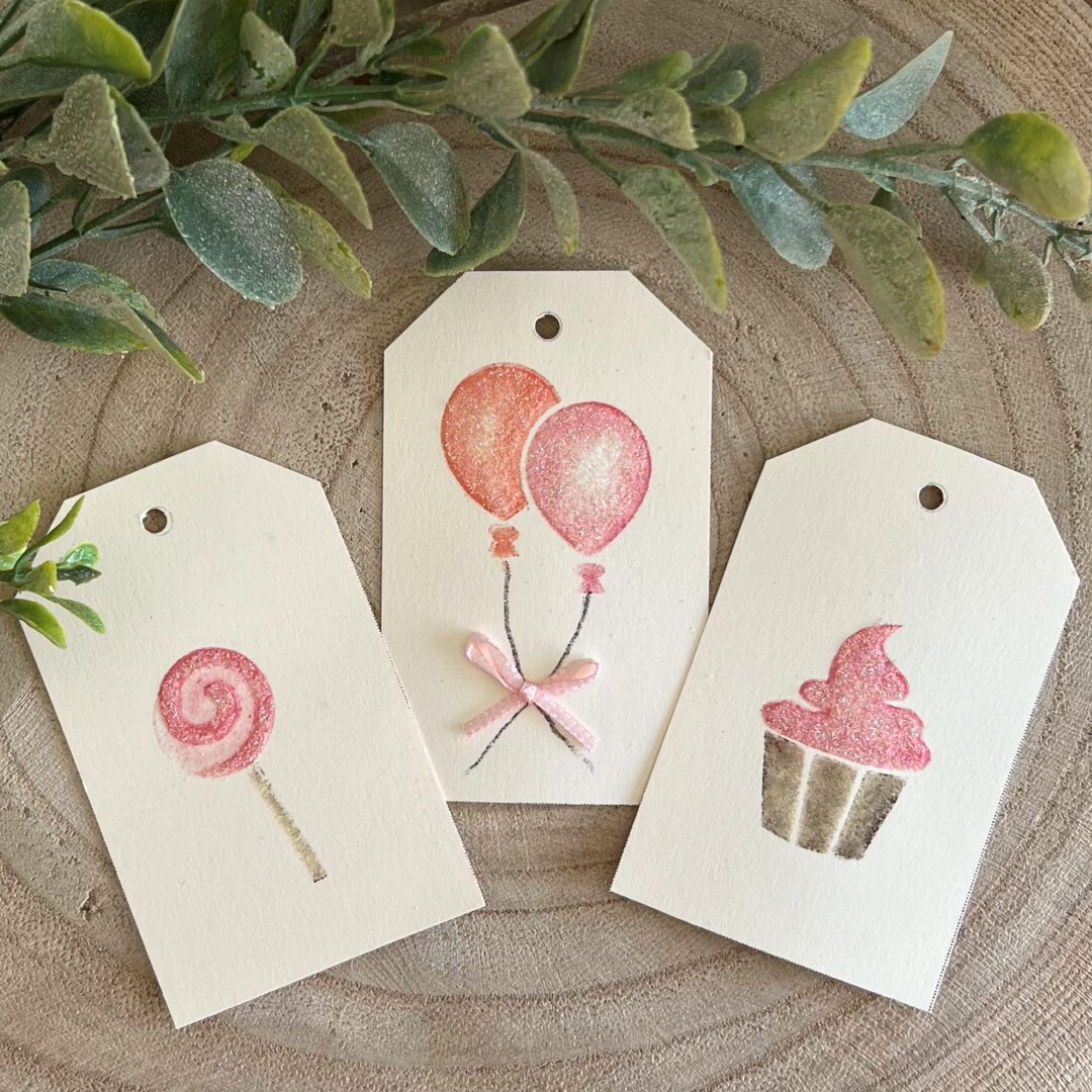 Birthday Girl Gift Tags, Set of 3 Birthday Girl Tags, Sweet Gift Tag ...