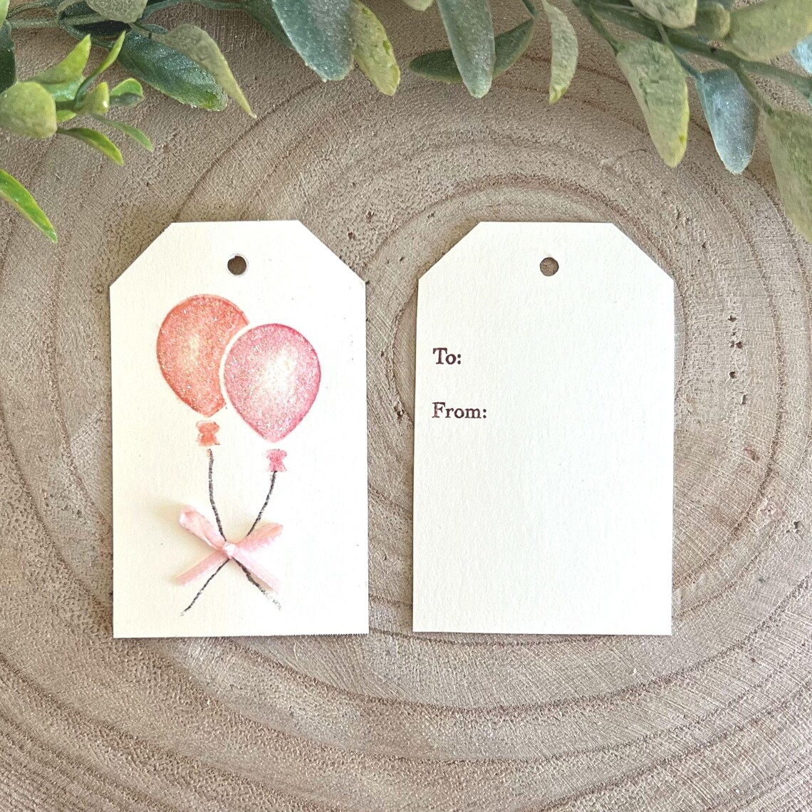 Birthday Gift Tag for Little Girl Present Tag With Simple Design in ...