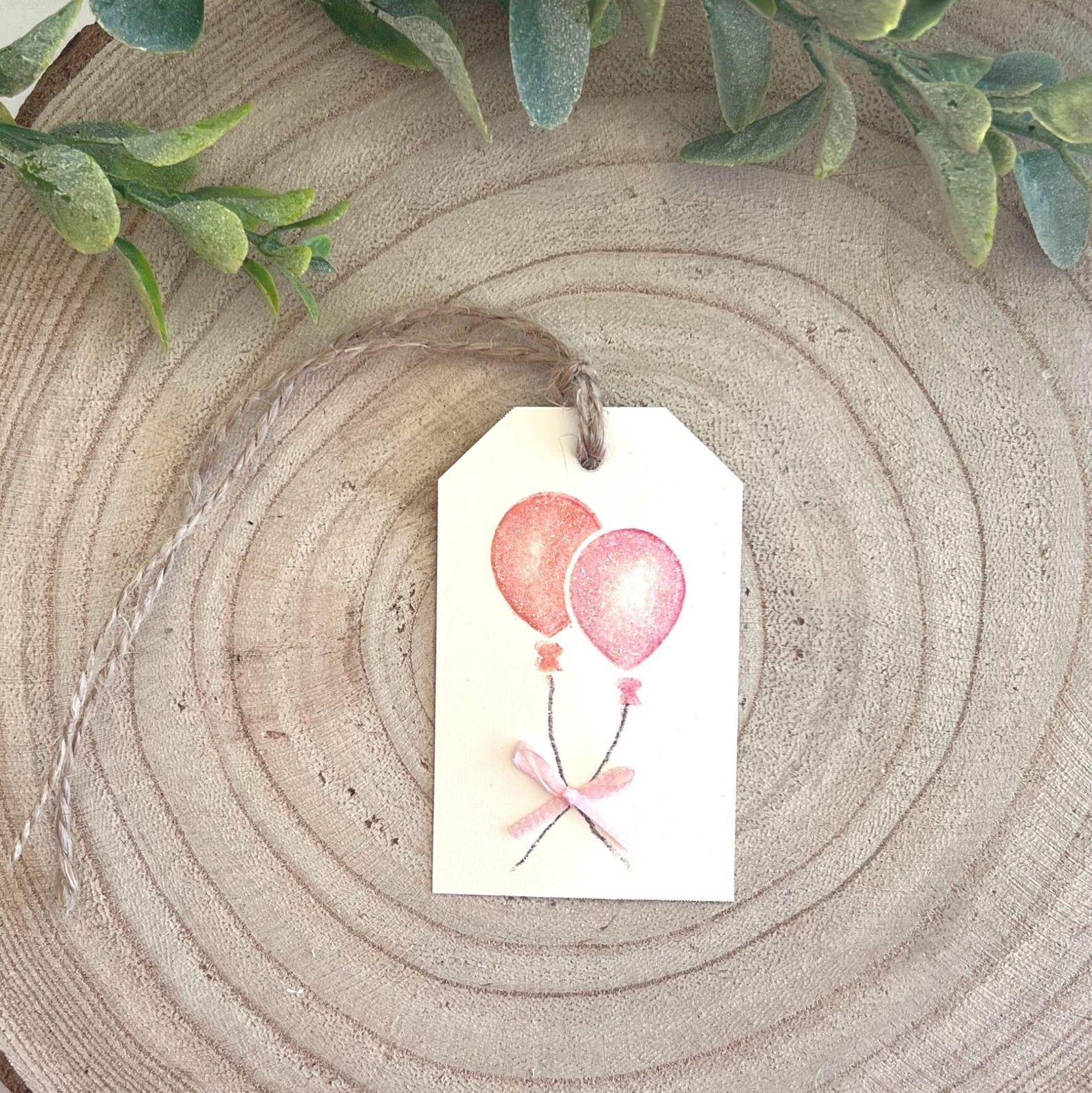 Birthday Gift Tag for Little Girl Present Tag With Simple Design in ...