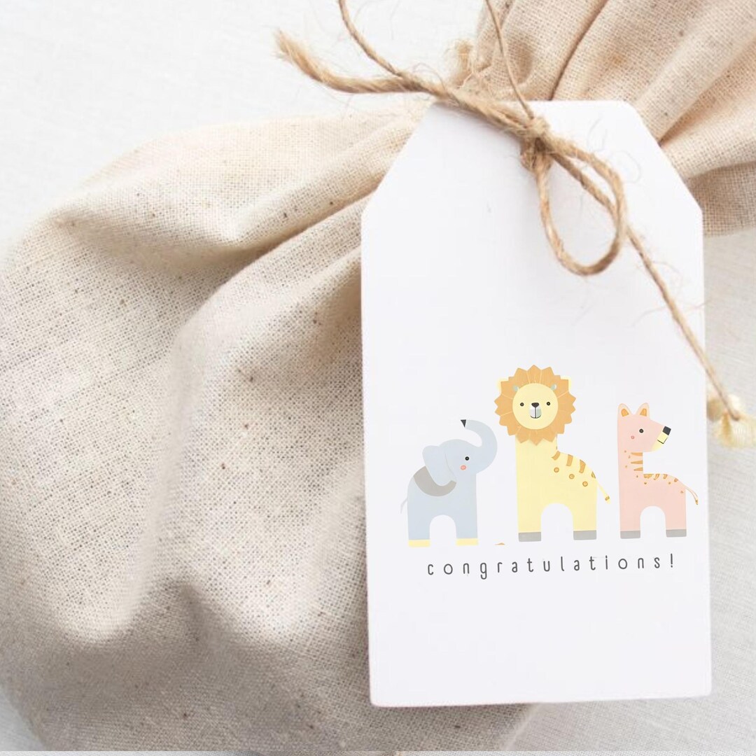 Minimalist Baby Gift Tags for New Parents From Group | Baby Shower ...