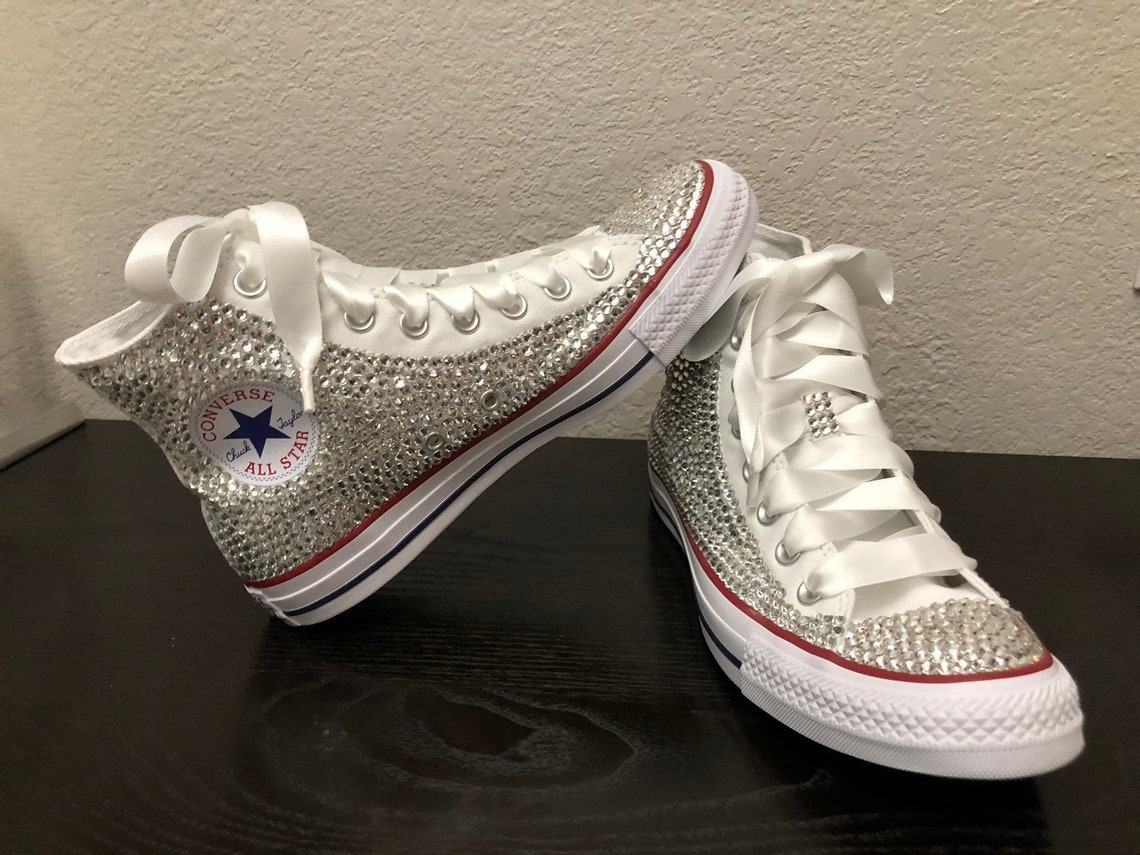 Custom Crystal Converse Sparkle / Bling / Rhinestone Shoes - Etsy