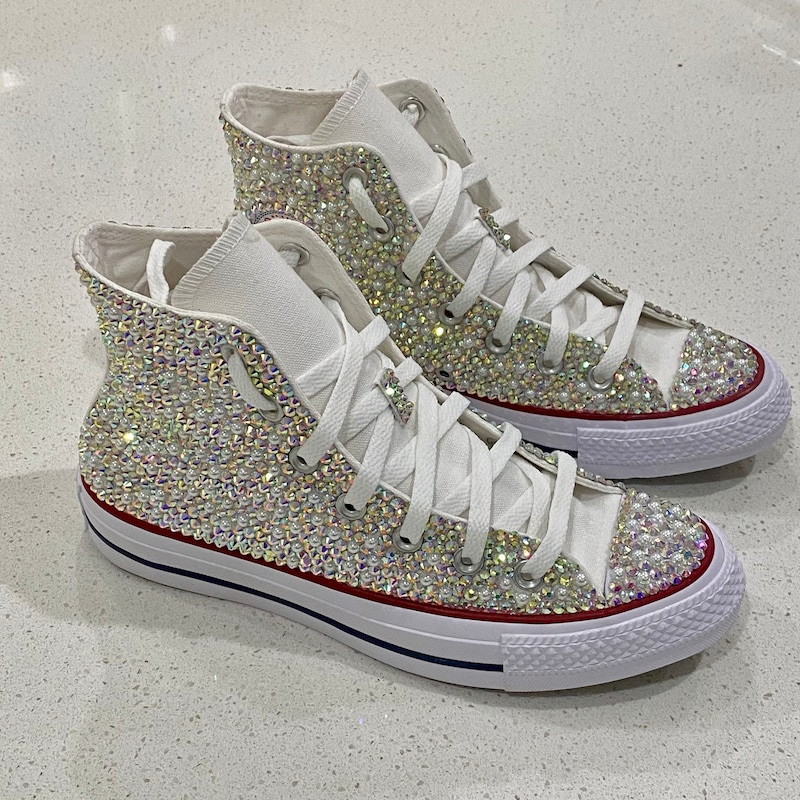 Sparkly Converse - Etsy