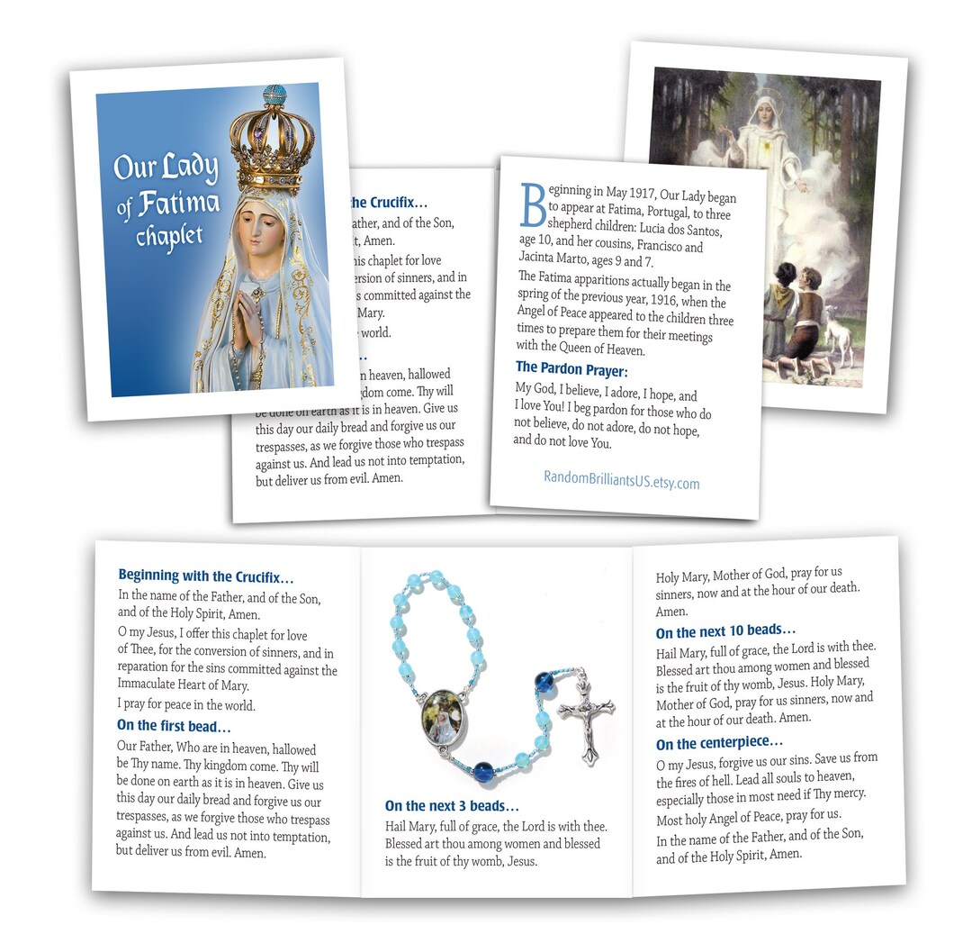 Chaplet Instruction Prayer Cards! Prayer Cards Download, Printable ...