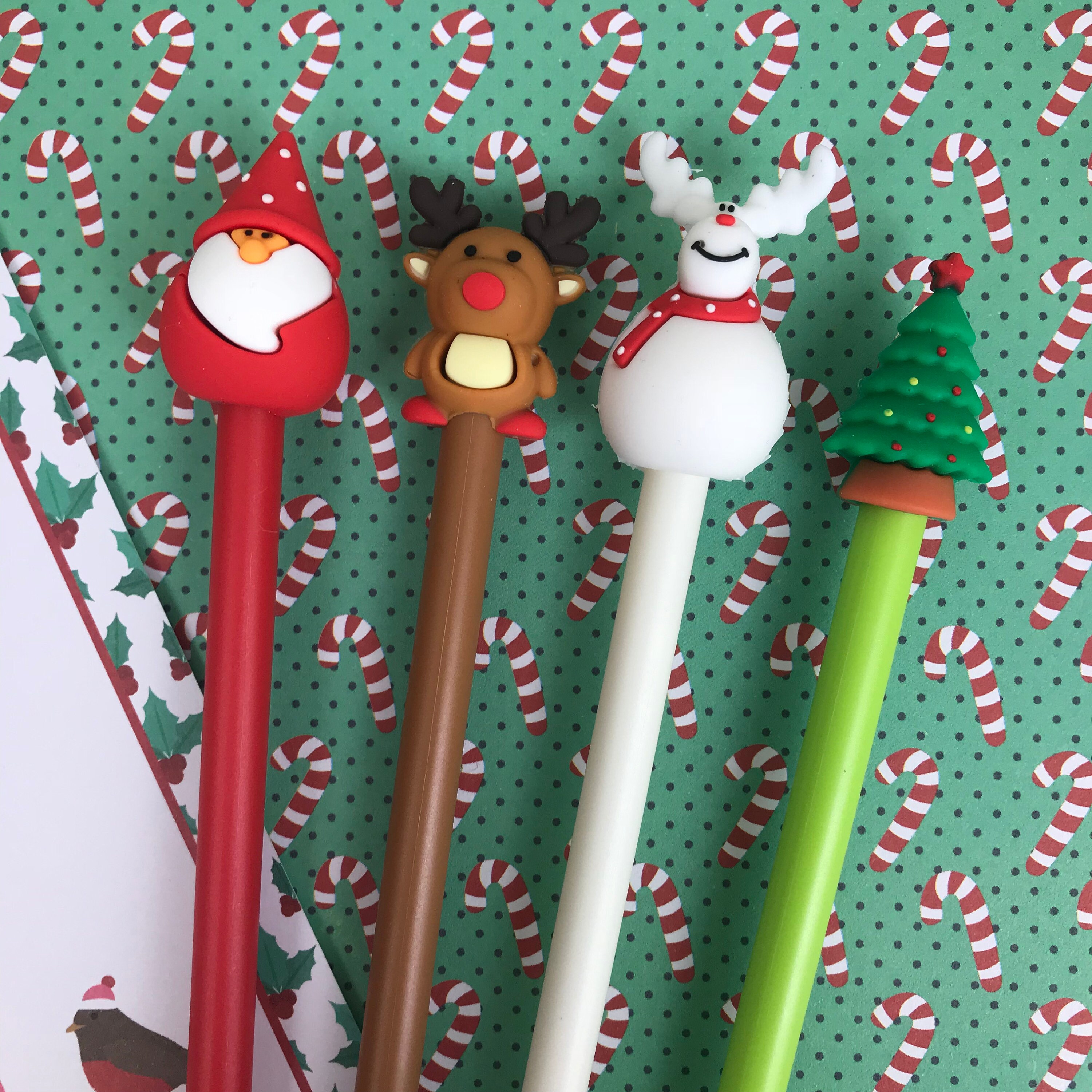 Christmas Friends Pens Christmas Pen Cute Christmas Pen - Etsy