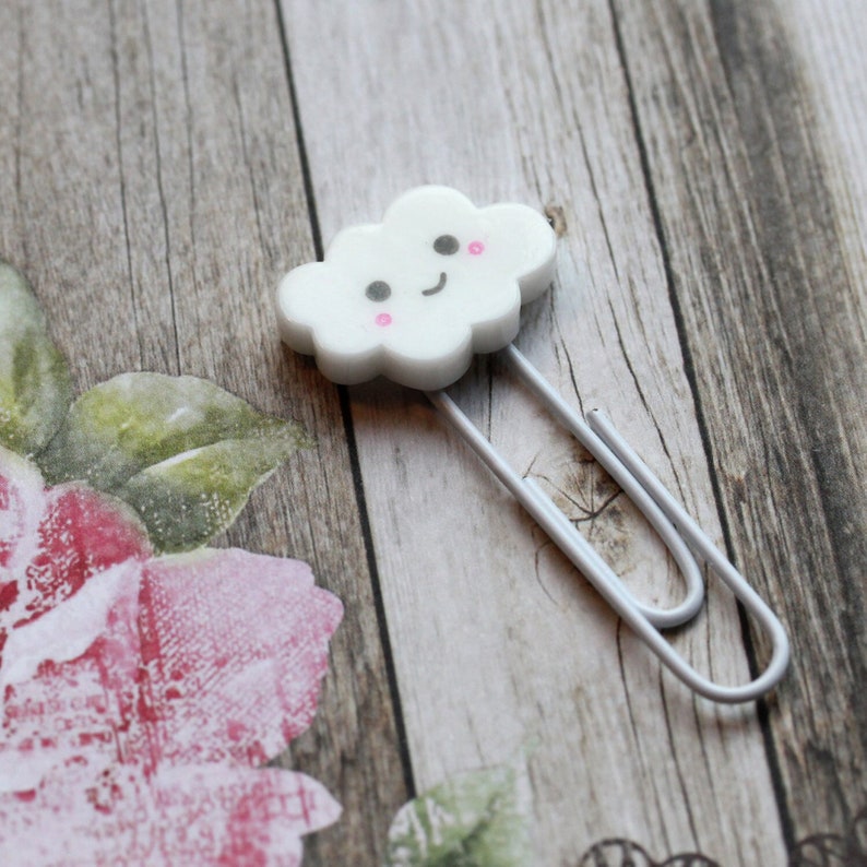 Cloud Paper Clip / Planner Clip/ Planner Accessory / Paperclip - Etsy