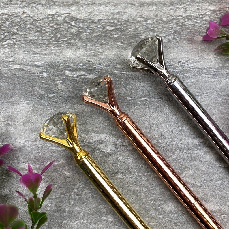 Diamond 'rock' Pen Ballpoint Pen Luxury Pen | Etsy