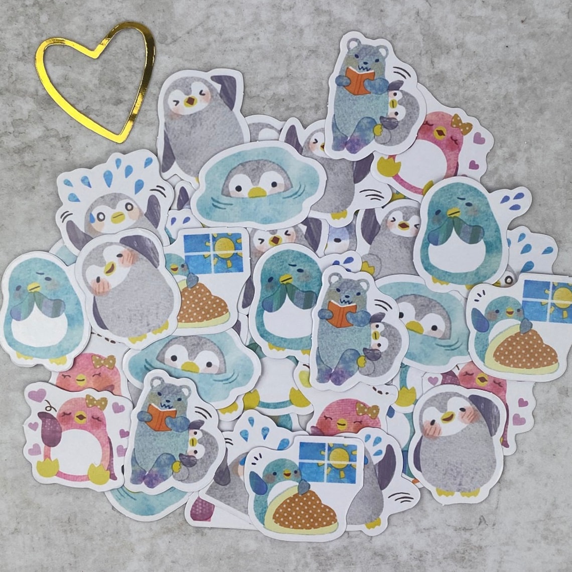 Penguin Stickers | Etsy
