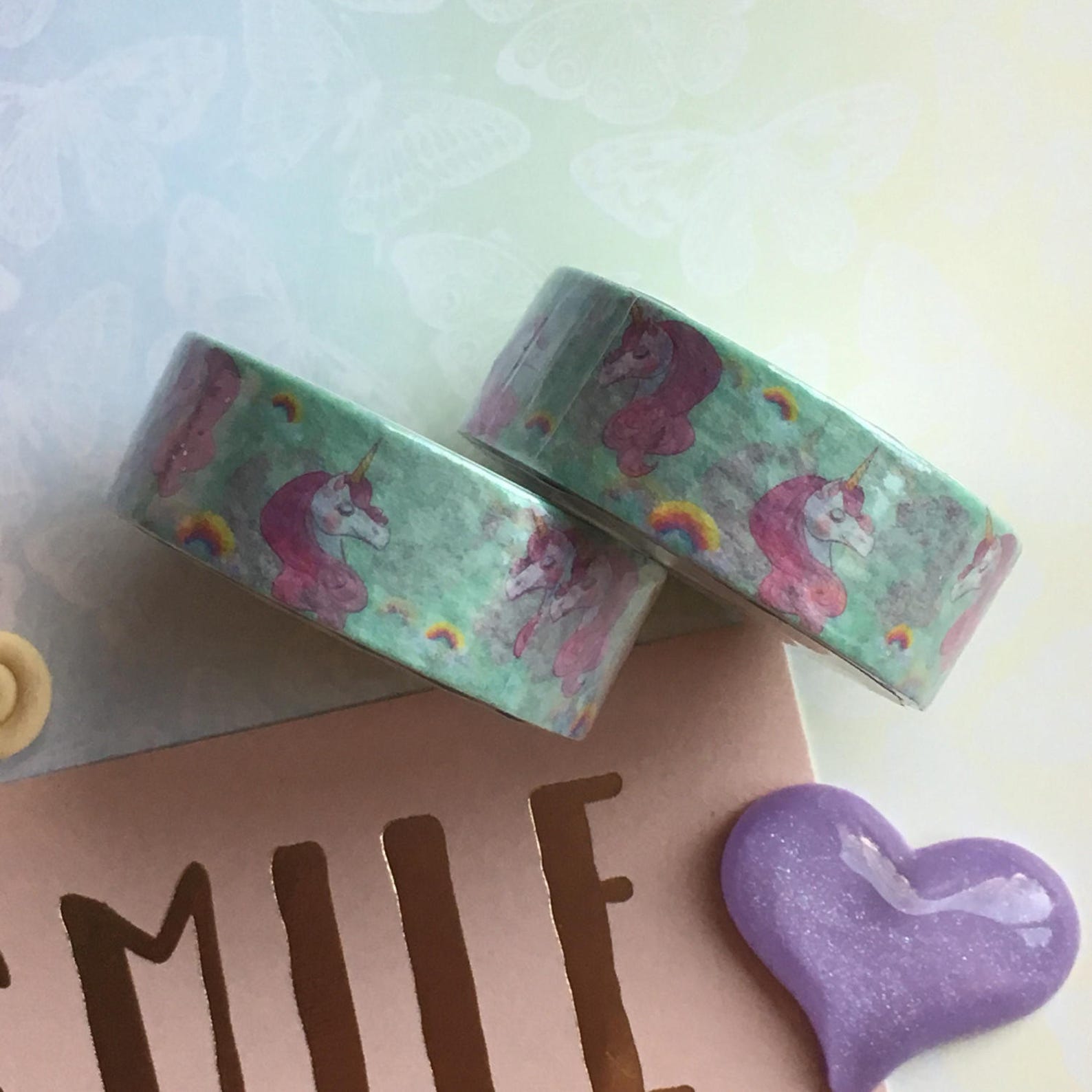 Unicorn and Rainbows Washi Tape | Etsy