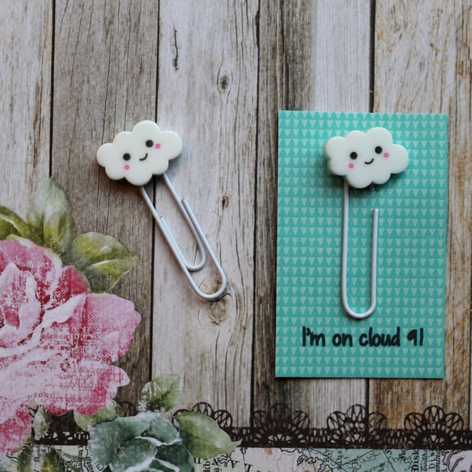 Cloud Paper Clip / Planner Clip/ Planner Accessory / Paperclip | Etsy