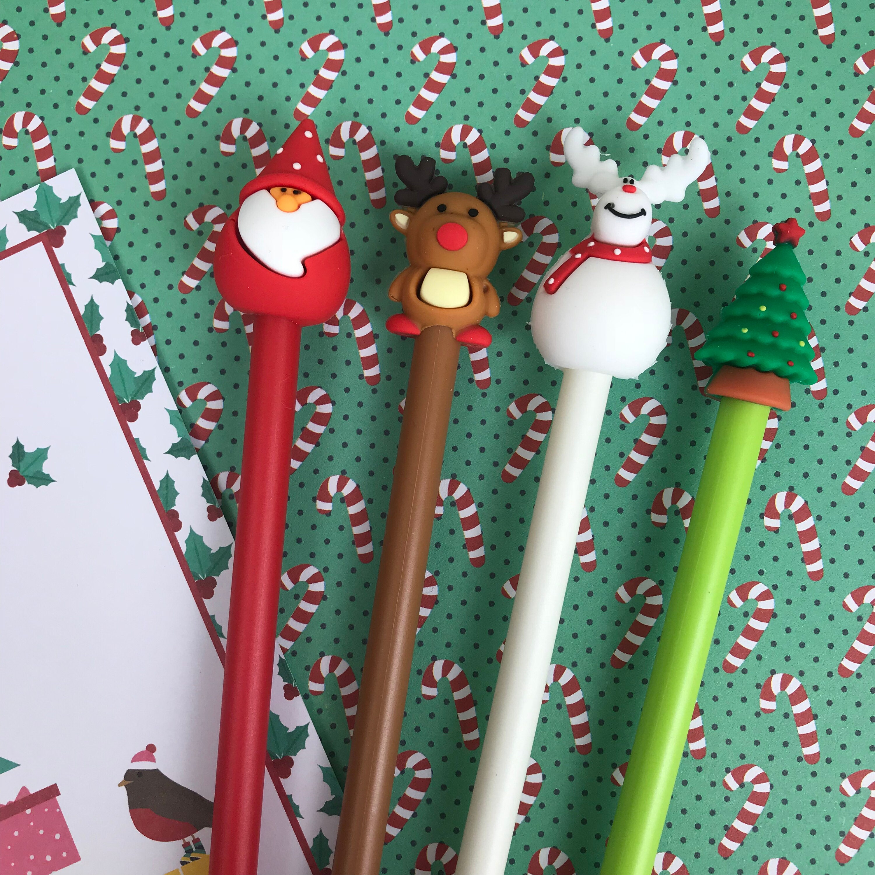 Christmas Friends Pens Christmas Pen Cute Christmas Pen - Etsy
