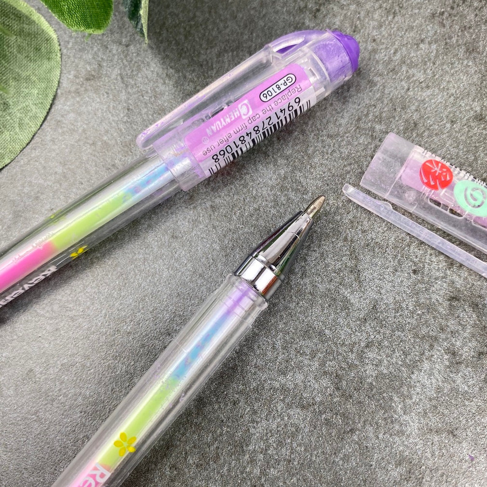 Fluorescent Gel Pen Gel Pen Rainbow Pen Fluorescent Pen - Etsy