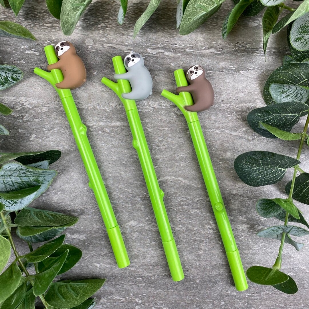 Sloth Gel Pen, Sloth Pen, Gel Pen - Etsy UK