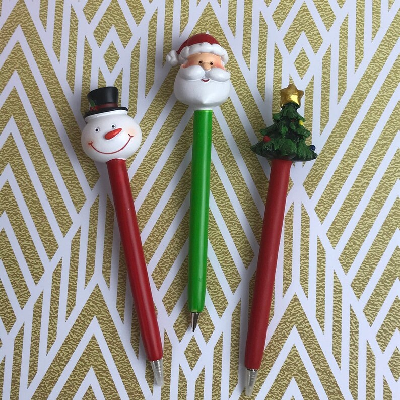 Christmas Pen Christmas Pens Cute Christmas Pen Christmas | Etsy