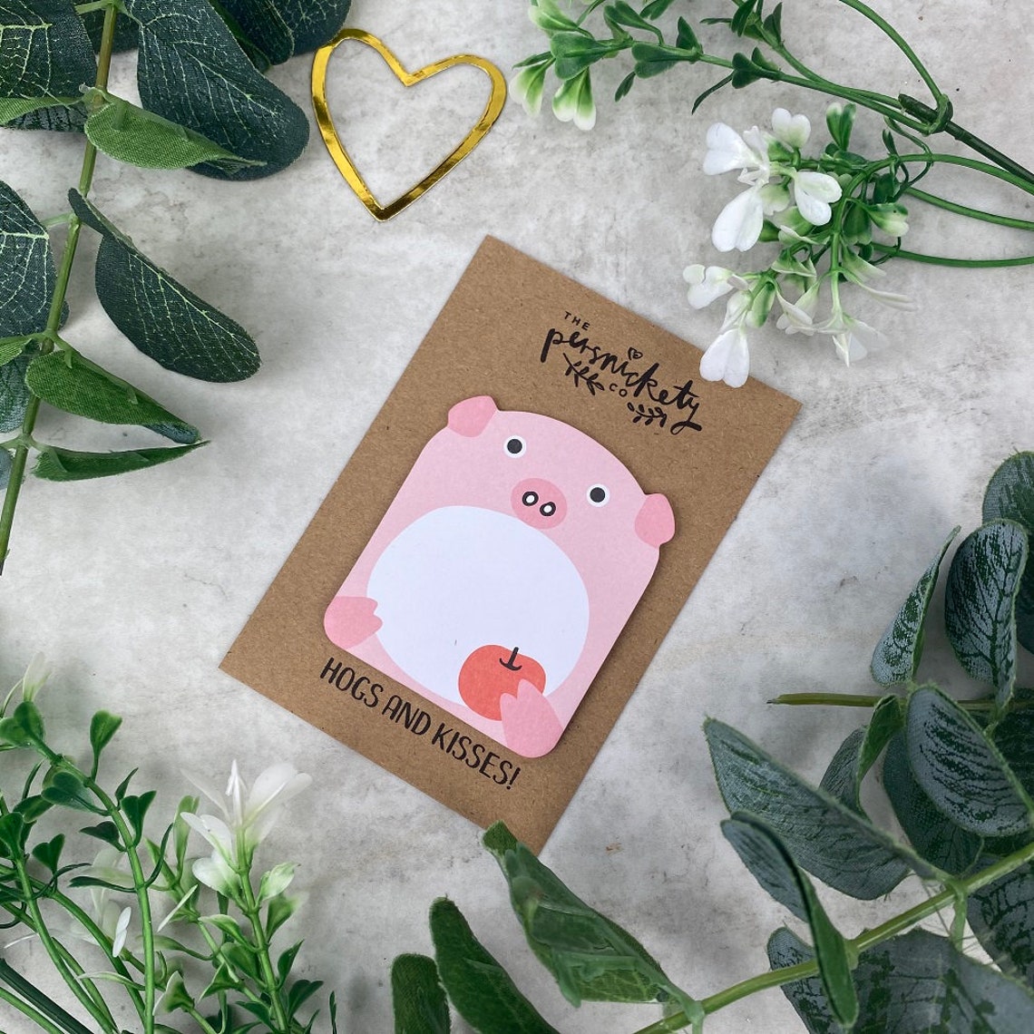 Cute Pig Sticky Note | Etsy