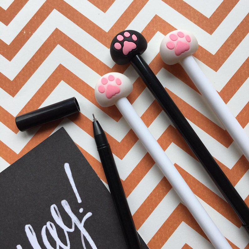 Cat Paw Print Gel Pen - Etsy