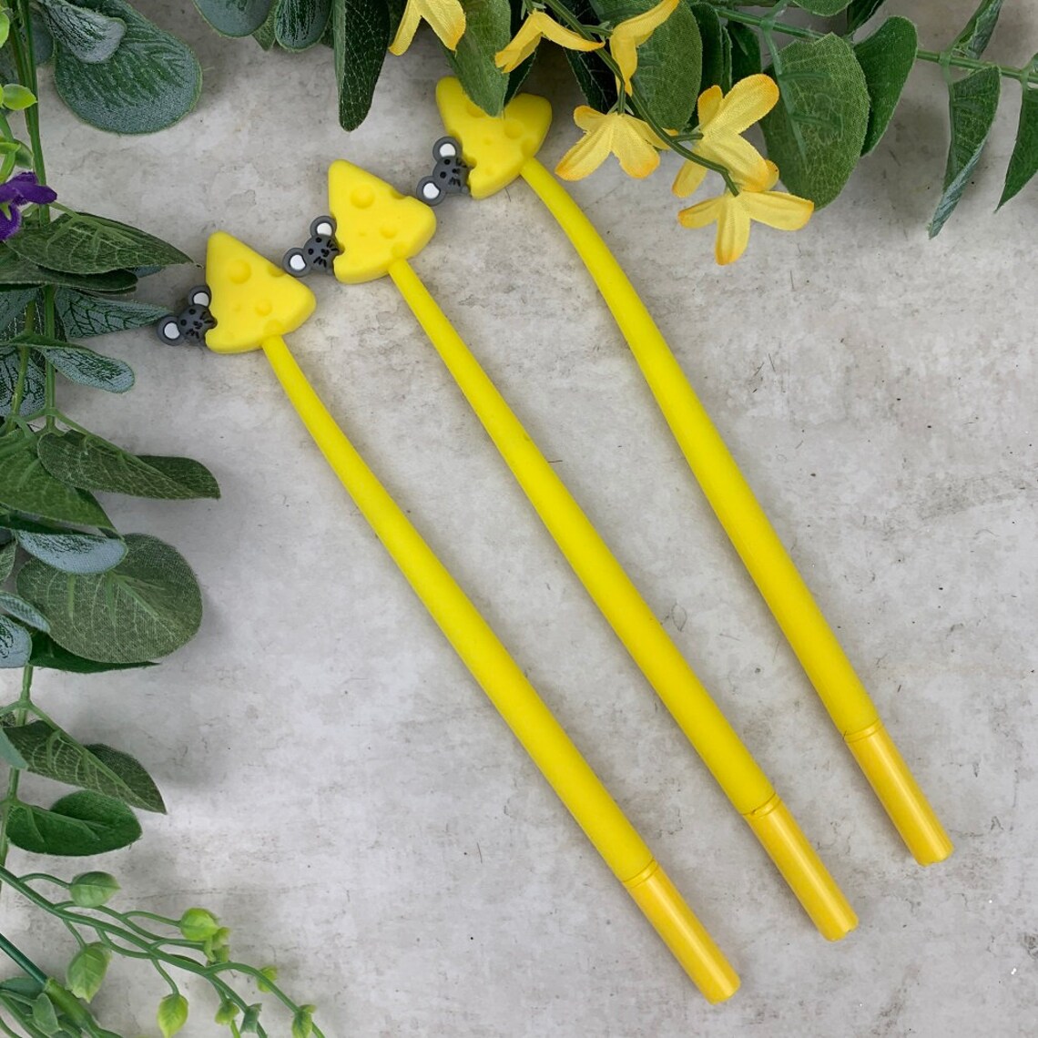 Cute Mouse With Cheese Bendy Pen Mouse Gel Pen Bendy Pen | Etsy