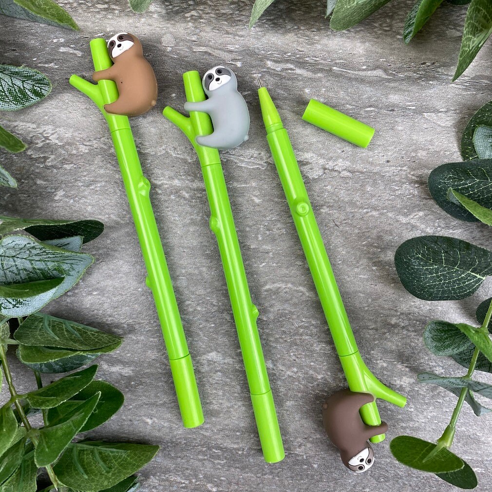 Sloth Gel Pen Sloth Pen Gel Pen | Etsy