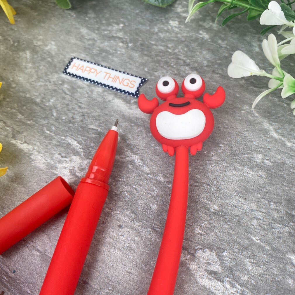 Crab Wiggle Pen Gel Pen Children's Stationery Cute | Etsy