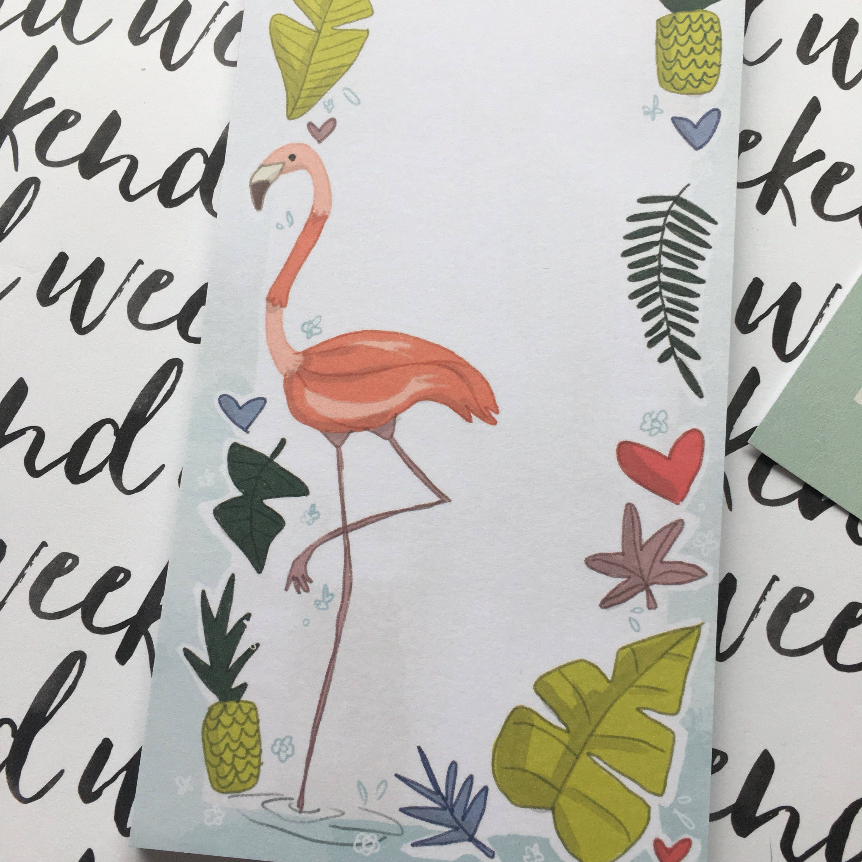 Flamingo List Pad Notepad Notes Pad List Pad Things to Do - Etsy UK