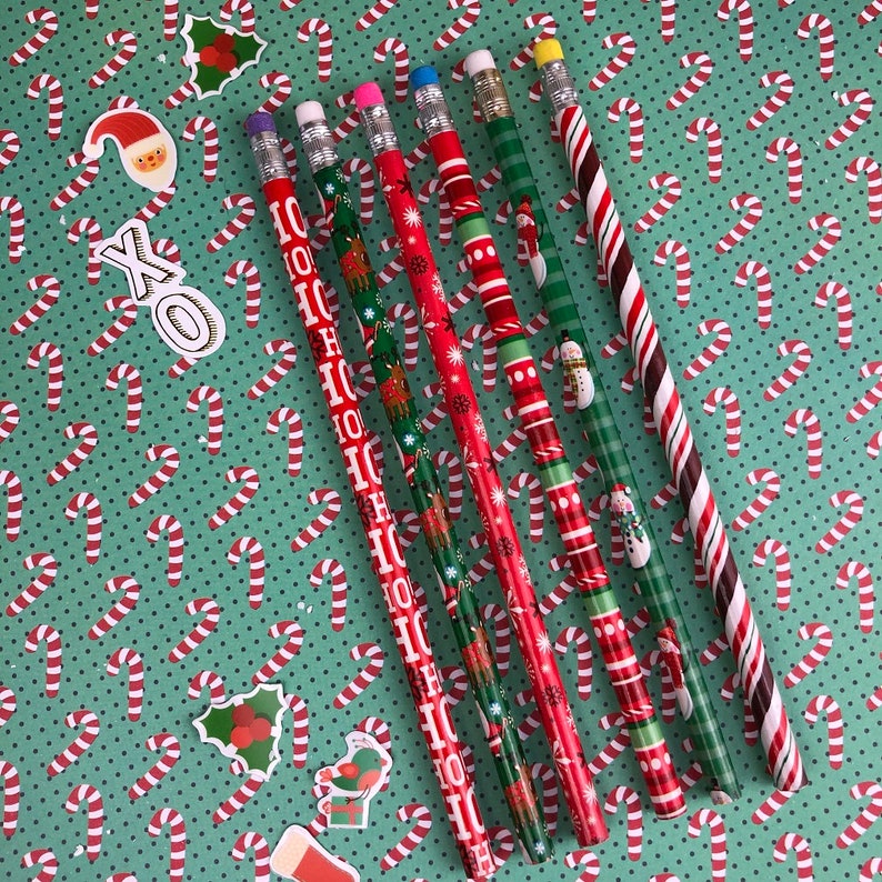Christmas Pencils Christmas Pencil Pencil Wooden Pencil - Etsy UK