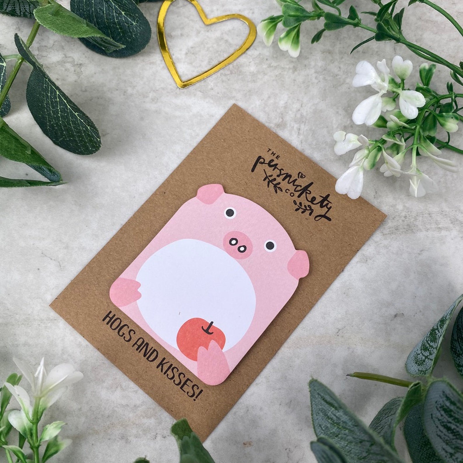Cute Pig Sticky Note | Etsy
