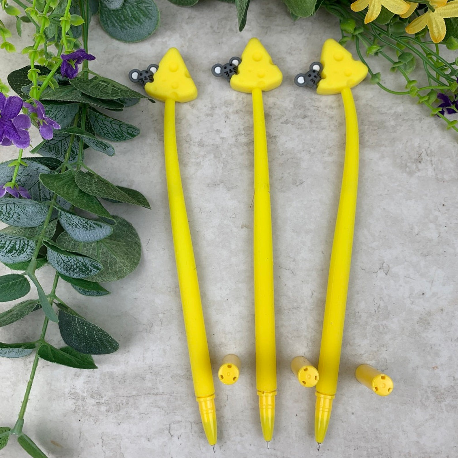 Cute Mouse With Cheese Bendy Pen Mouse Gel Pen Bendy Pen - Etsy