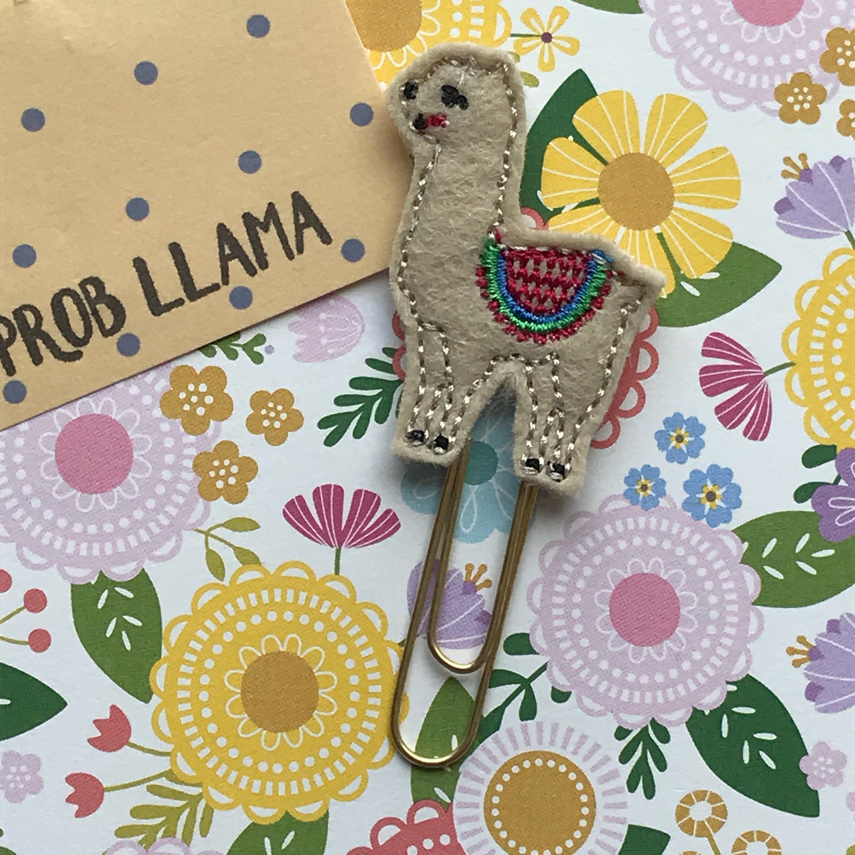 Llama Paper Clip Llama Llama Planner Clip Planner Clip | Etsy
