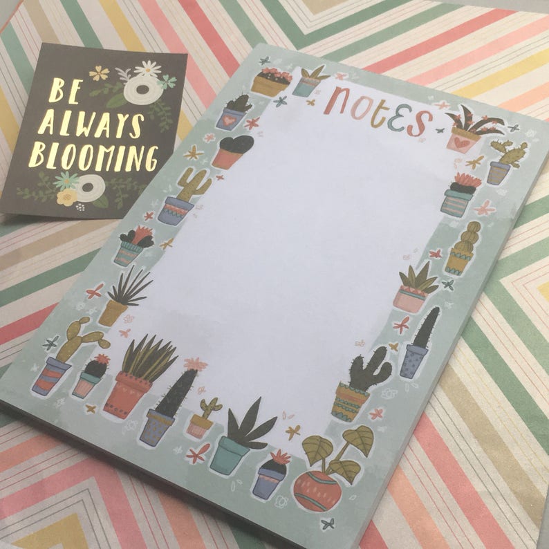 Cactus A5 Notepad Notes Pad List Pad Things to Do Note Pad - Etsy